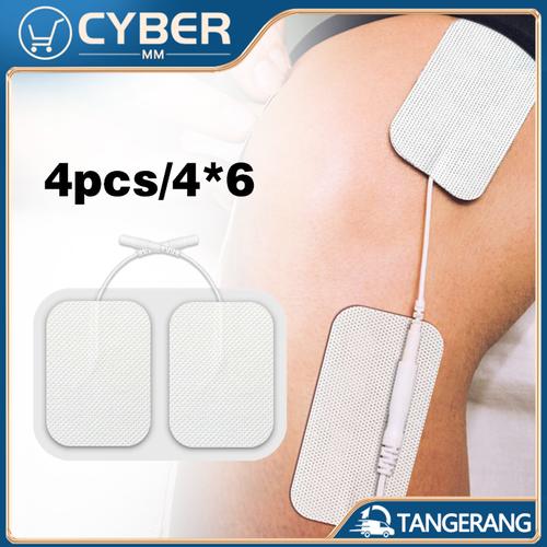 Jual 4 Buah Elektroda Pad Tens Fisioterapi 2mm Plug Gel Pad EMS 4*6cm ...