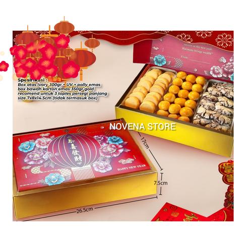 Jual BOX IMLEK 3 TOPLES 350G PERSEGI PANJANG KOTAK DUS HAMPERS CNY ...