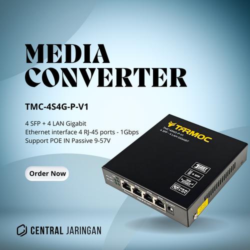 Jual Ethernet Fiber Switch 4 SFP 4 LAN Gigabit | Media Converter FO ...