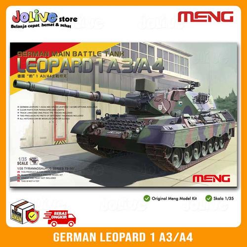 Promo GERMAN MAIN BATTLE TANK LEOPARD 1 A3/A4 Meng Model Kit Miniature ...