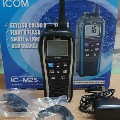 Jual ! HT VHF MARINE ICOM IC M25 HT WATERPROOF ICOM IC-M25 PENGGANTI ...