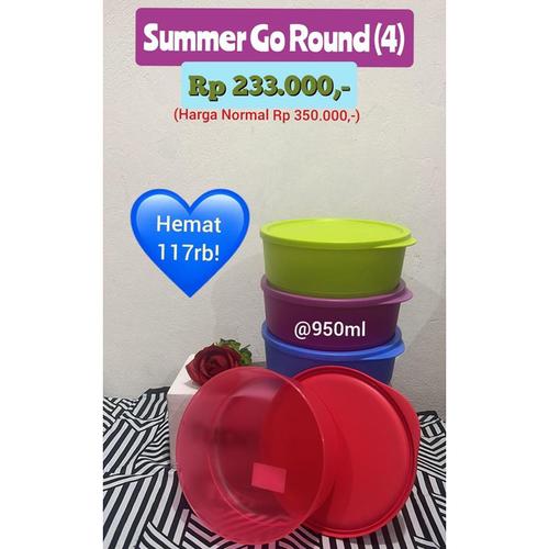 Jual TUPPERWARE SUMMER GO ROUND (4) 950ML - TOPLES MAKANAN - Kota ...