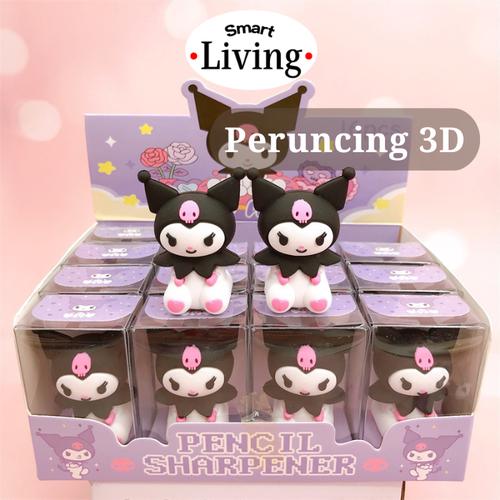 Promo Rautan Pensil 3D SANRIO / Peruncing 3D / Pencil Sharpener Kuromi ...