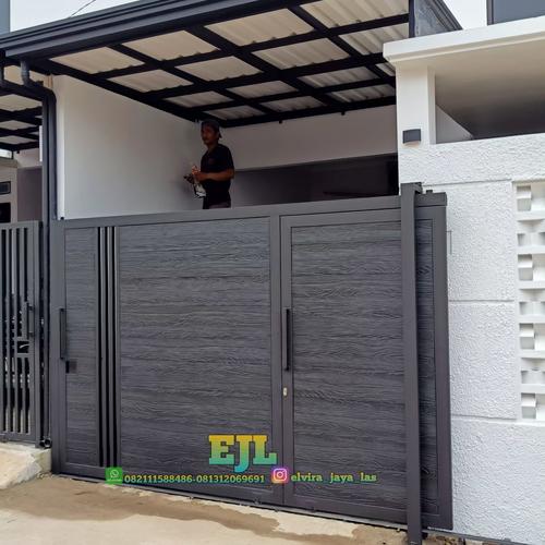 Jual pintu pagar dorong | pagar sliding minimalis - Kota Depok - elvira ...