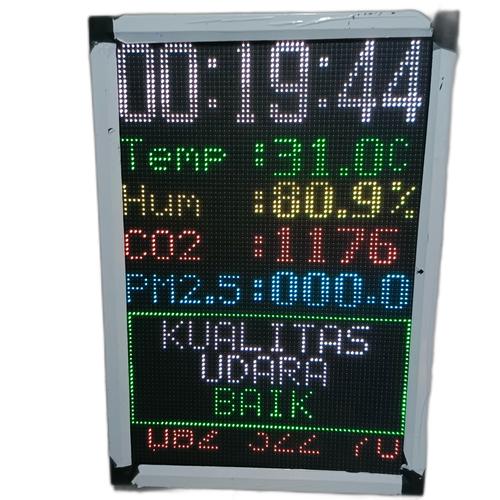 Jual Display papan kualitas Udara - Kadar Debu Dust Sensor Co2 - Suhu ...