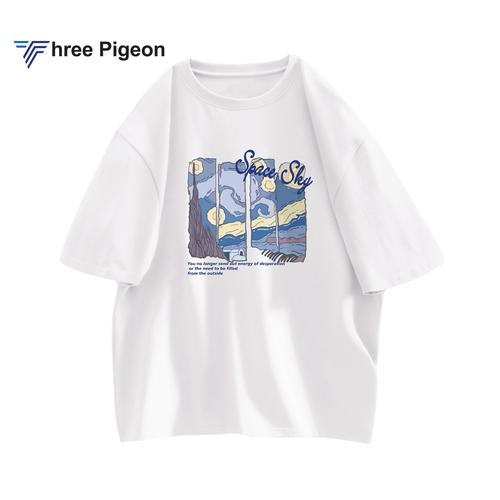 Jual Three Pigeon T-Shirt SPACE SKY - Casual Pria High Quality 100% ...