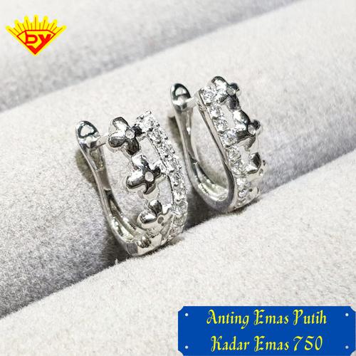 Jual Anting Emas Putih 417 Kadar Emas 750 - Jakarta Pusat - TOKO MAS ...