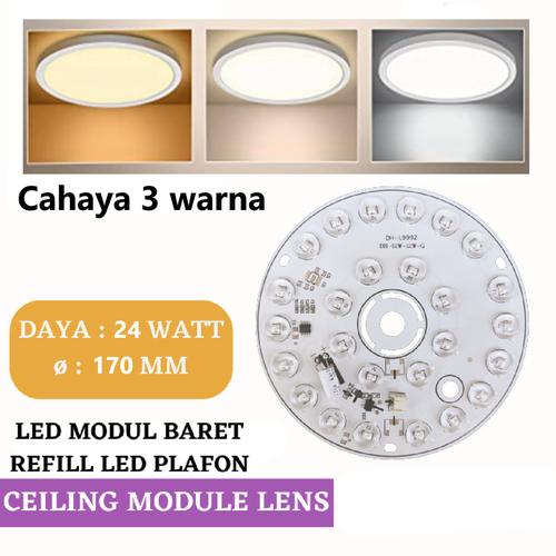 Jual Lampu Tl Ring Led 24 Watt 220v Led Modul Ceiling 24w Lampu Plafon ...