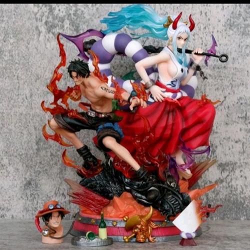 Jual Action figure one piece Ace dan Yamato diorama LX studio big size ...