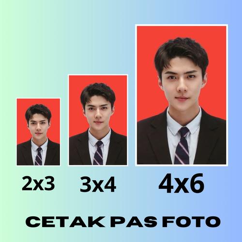 Jual Cetak Pas Foto 2x3 3x4 4x6 untuk ijazah lamar kerja SKCK - 2x3 ...