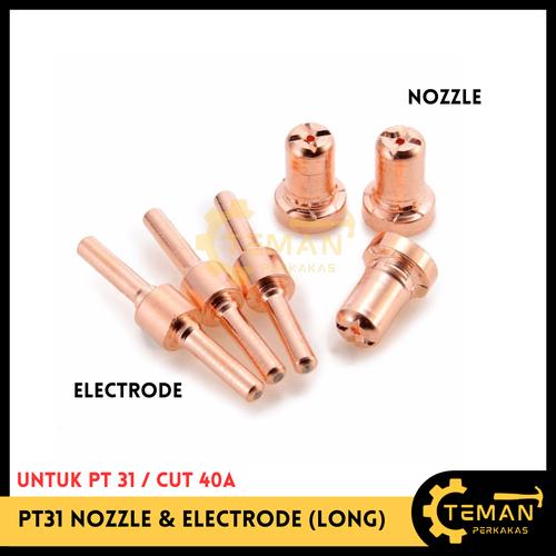 Promo PT31 LONG Electrode Nozzle Tip / Plasma Cut 40A PT-31 PT 31 ...