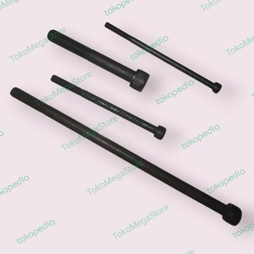 Jual AS baut 5x150 L BAJA BAUT M5 x 150 L Hitam 15cm BAUT Kepala L4 ...