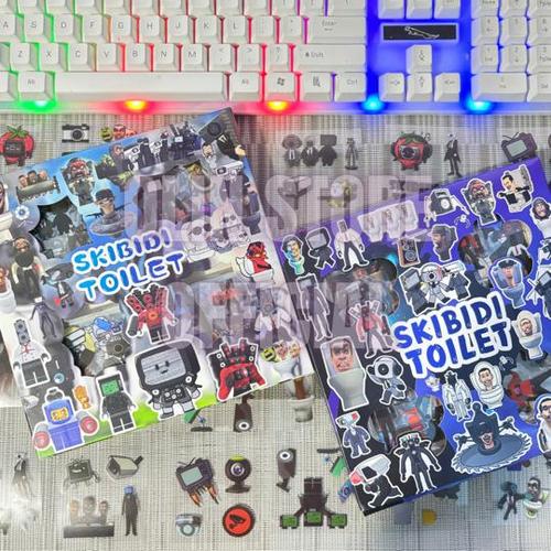 Jual Sticker Viral Skibidi Toilet Stiker Lucu Label Hp Buku Diary Isi ...
