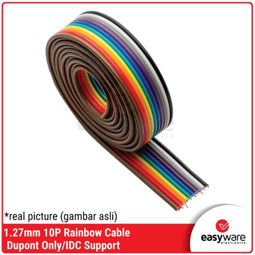 Jual Kabel pelangi 10 pin rainbow cable 10pin dupont cable 10 way ...