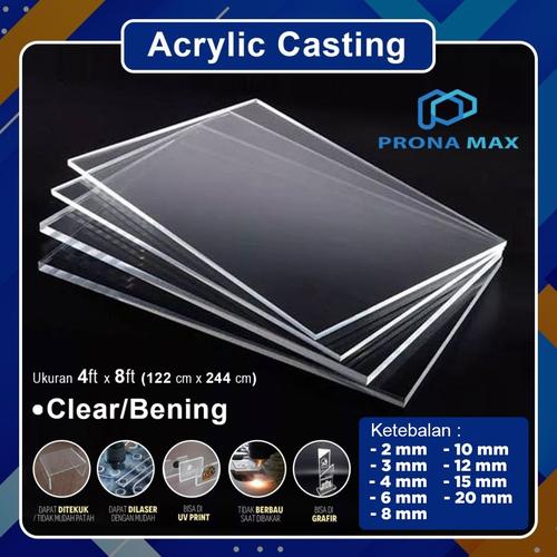 Jual Acrylic / Akrilik Bening Lembaran 5MM 122 x 244 PRONAMAX - Jakarta Barat - MS MONASIFA ...