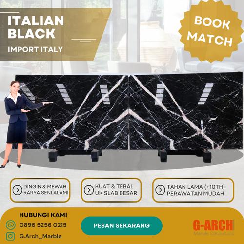 Jual JUAL MARMER ITALIAN BLACK IMPORT BIG SLAB 100% ORI (harga perm² ...