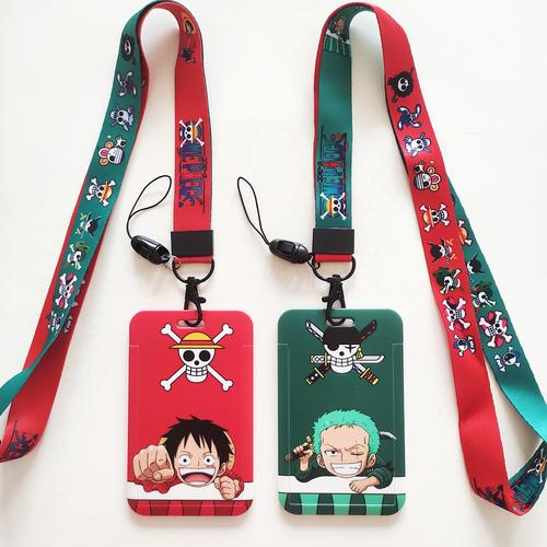Jual ID Card Holder Name Tag Lanyard / Kalung Wadah Kartu Anime One ...