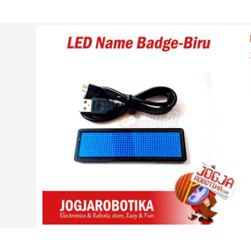Jual LED Name Badge Papan Nama Name Tag LED BerjalanBiru - Kota Surabaya - henriette4 | Tokopedia
