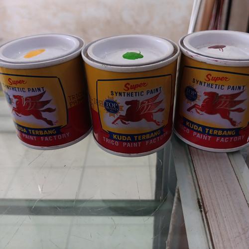 Jual cat minyak kuda terbang wrn kuning maron dan hijau - Kota Medan ...