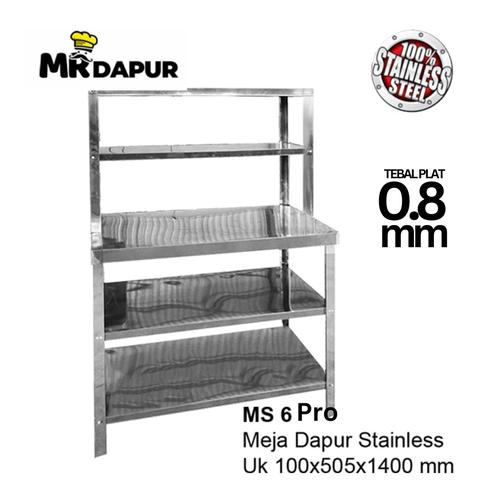 Jual Meja Rak Stainless Steel MrDapur MS 6 Pro lebih tebal dan kuat ...