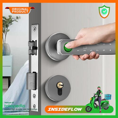 Jual Smart Door Lock Gagang Kunci Pintu Password Fingerprint Swipe Card ...