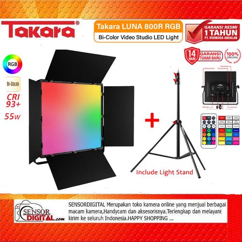 Jual Takara LUNA 800R RGB & Bi-Color Video Studio LED Light - Lampu MUA ...