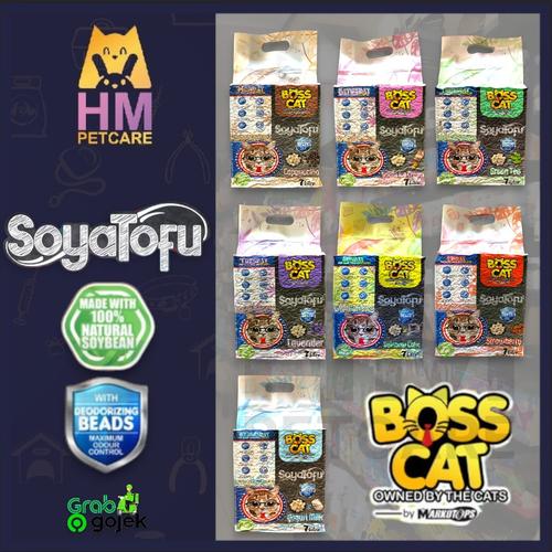 Jual BOSSCAT TOFU SOYA 7L Boss Cat Pasir Kucing Tofu Soya 7 Litter Bos ...