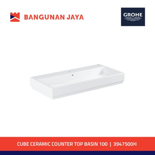 Promo GROHE CUBE CERAMIC COUNTER TOP BASIN 100 | 3947500H Cicil 0% 3x ...