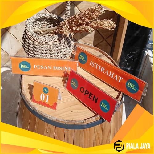 Jual AKRILIK KARTU NAMA |AKRILIK PAPAN NAMA MEJA | MODEL SEGITIGA ...