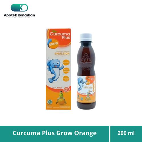 Jual CURCUMA PLUS GROW EMULSION RASA JERUK SIRUP 200 ML - Kota ...