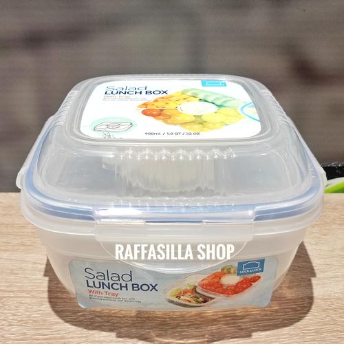 Jual LocknLock Lunch Box Salad 950ml Lock&Lock Food Container W/ Tray ...