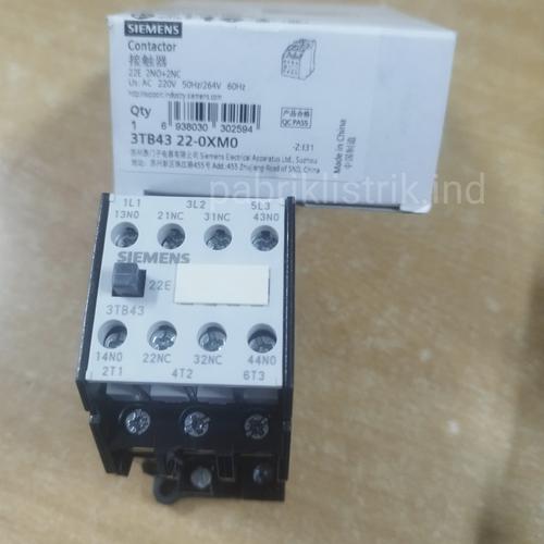 Jual Contactor 3TB4322 3TB43 22 22E Siemens original coil 220V 380V ...