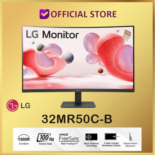 Promo Monitor LED LG 32" 32MR50C-B Full HD Curved monitor with AMD ...