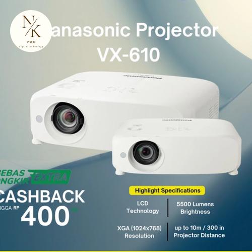 Jual Proyektor Panasonic Pt vx610 / Panasonic Pt Vx 610 XGA 5500 lumen ...