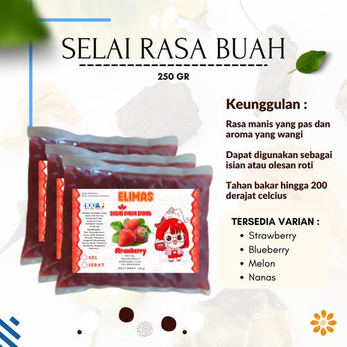 Jual Selai Elimas Rasa Buah / Selai Murah Enak - Strawberry, Serat ...