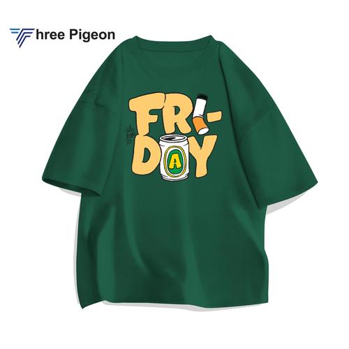 Promo Three Pigeon T-Shirt FRIDAY - Casual Pria High Quality 100% ...