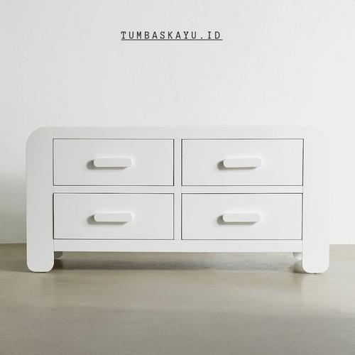 Jual Buffet Minimalis Modern Putih Meja Bufet Laci - Tumbas Kayu Id ...