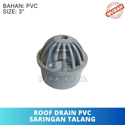 Jual Roof Drain PVC 3 Inch Saringan Talang Dak Afur Drainase Atap ...