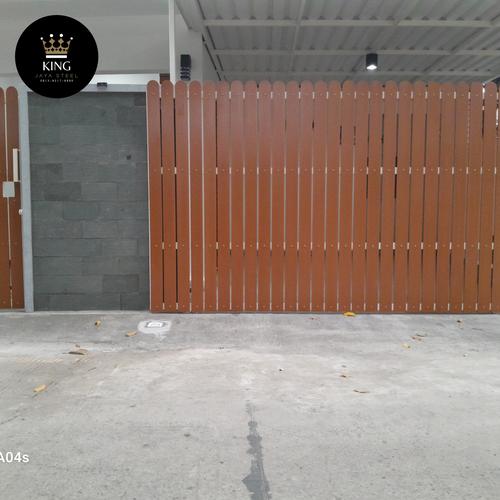 Jual pagar rumah minimalis combinasi WPC - Jakarta Selatan - King Jaya ...