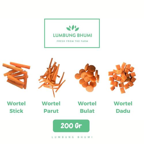 Jual Wortel Potong Sayur 200 Gr - Lumbung Bhumi - Potong Bulat ...