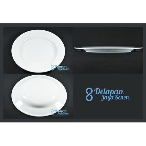Jual Piring Makan Ceper Jumbo Besar Unica 10" Hitam Putih Resto ...
