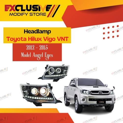 Jual HILUX VIGO VNT (12-15) HEADLAMP SINGLE & DOUBLE CABIN MODEL ANGEL ...
