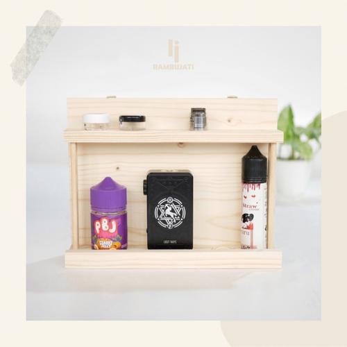 Jual Rak vape tempat penyimpanan liquid pajangan rda vaporizer display ...