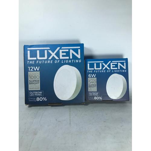 Jual LUXEN DOWNLIGHT LED PANEL OUTBOW BULAT 6W 12W 18W SNI BERGARANSI ...