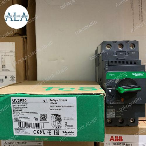 Jual GV3P 80 MOTOR CIRCUIT BREAKER SCHNEIDER 70-80A GV3P 80 ORIGINAL ...
