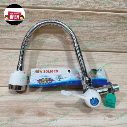 Jual Kran Keran Angsa Fleksible Fleksibel WS1-W Cuci Piring NEW SOLIGEN ...