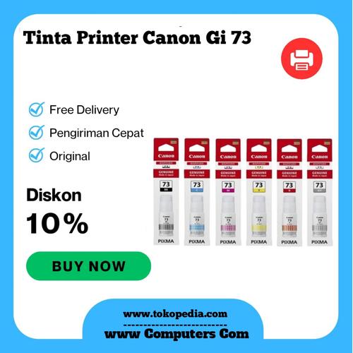 Jual Tinta Canon Gi 73 for printer g570,g670 Black Color Original ...