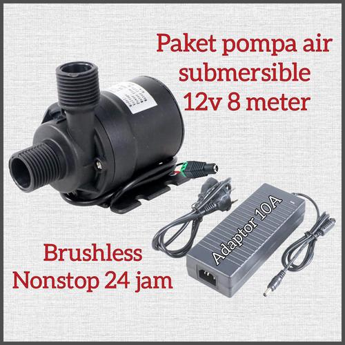 Jual paket pompa air submersible 12 volt 30 watt 22 watt - pompa saja ...