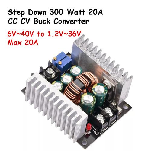 Jual Adjusable 300W 20A Modul DC to DC Step Down CC CV Buck Converter ...