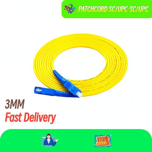 Jual PATCHCORD SC UPC Fiber Optic FTTH 3MM 1M,2M,3M,5M PATCORE ...